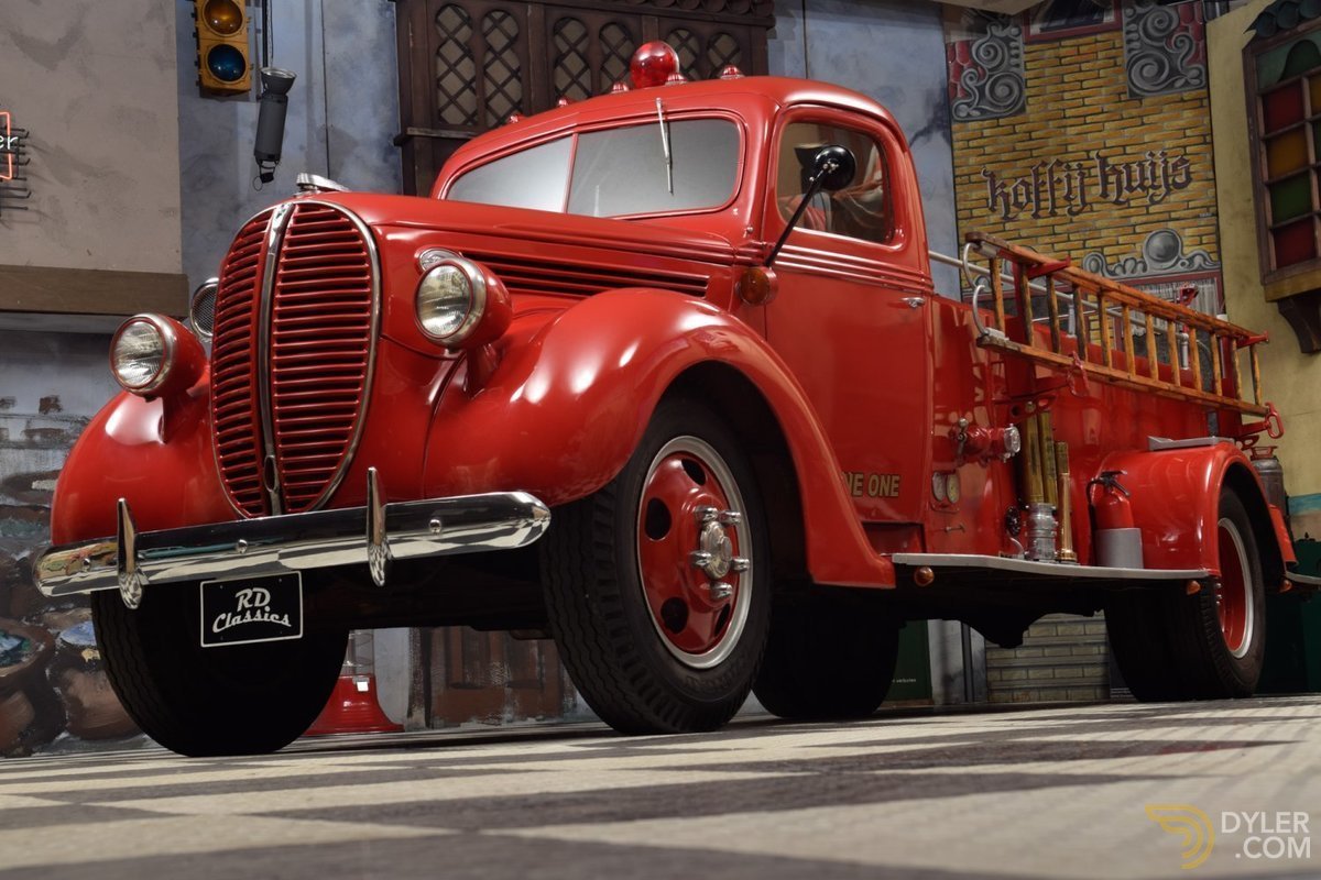 Classic 1938 Ford F-3 Fire Truck for Sale - Dyler