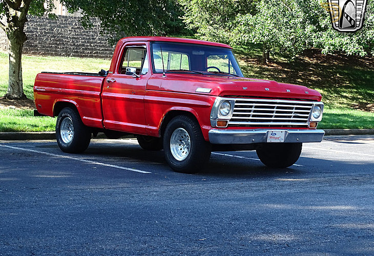 1967 Ford F100 Red Truck