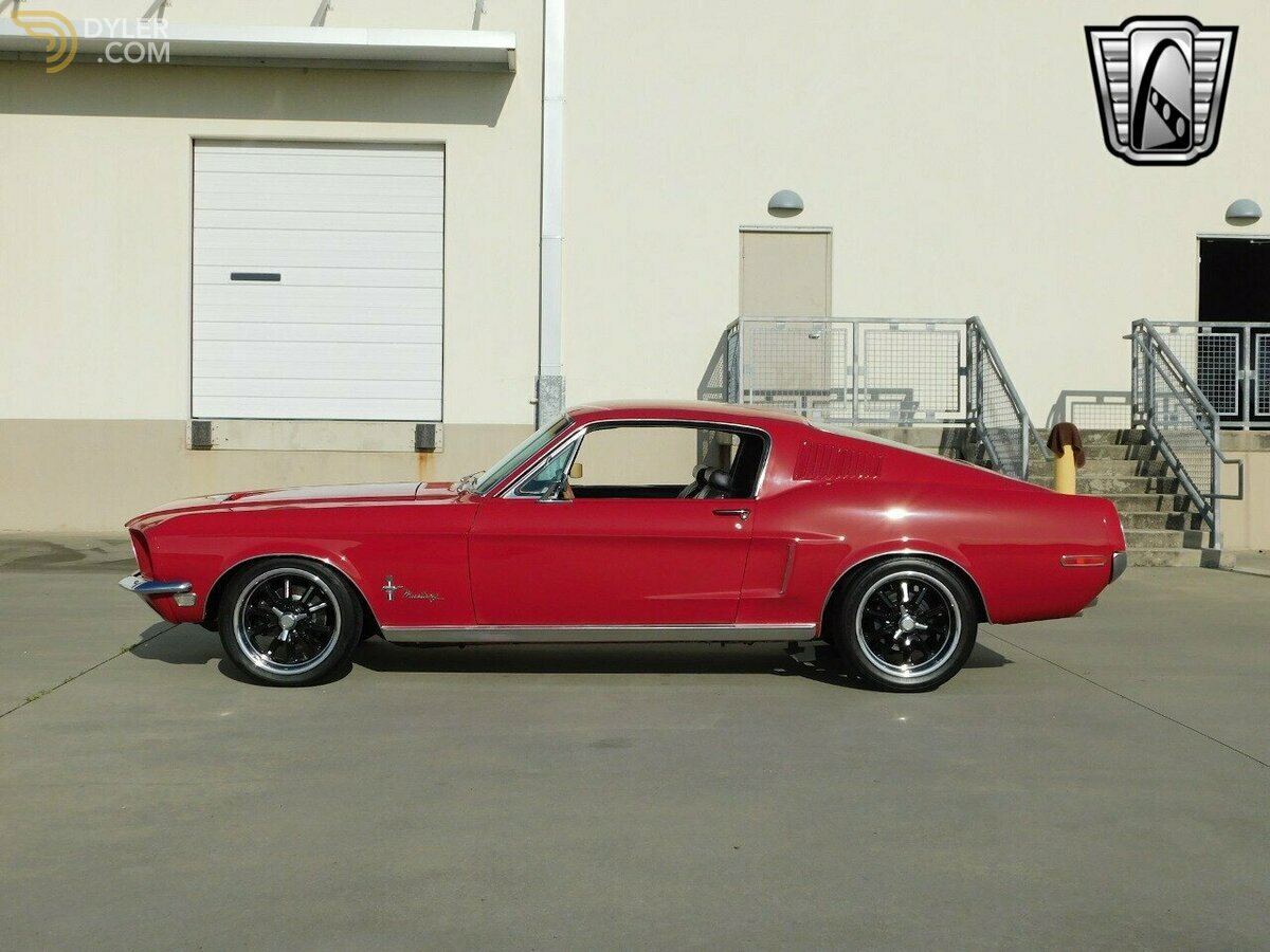 Red 1968 Mustang Fastback