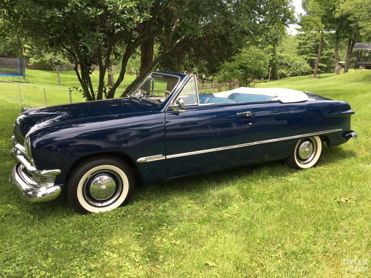 Classic 1950 Ford Custom Convertible for Sale - Dyler